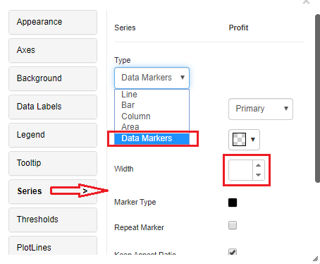 Combination Chart | VitaraCharts - Custom visuals plugin for MicroStrategy - Documentation
