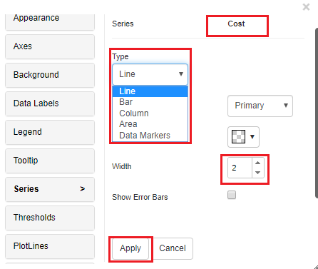 Combination Chart | VitaraCharts - Custom visuals plugin for ...