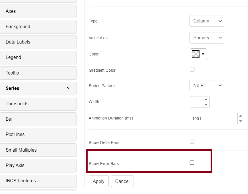 Error Bars | VitaraCharts - Custom visuals plugin for MicroStrategy ...