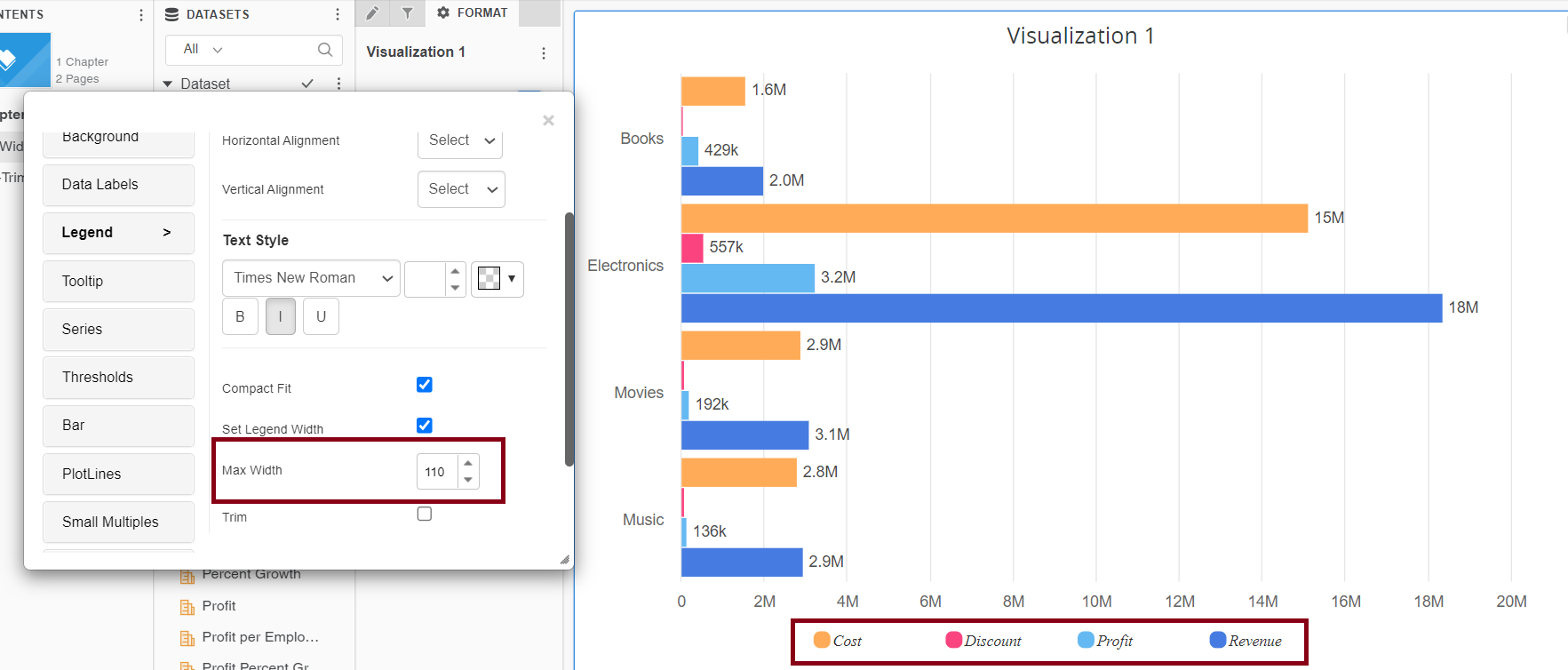 Legend Vitaracharts Custom Visuals Plugin For Microstrategy Documentation