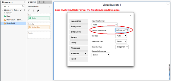 Calendar Heatmap Chart | VitaraCharts - Custom visuals plugin for MicroStrategy - Documentation