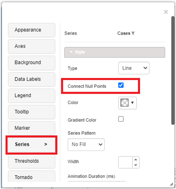 Connect Null Points | VitaraCharts - Custom visuals plugin for ...
