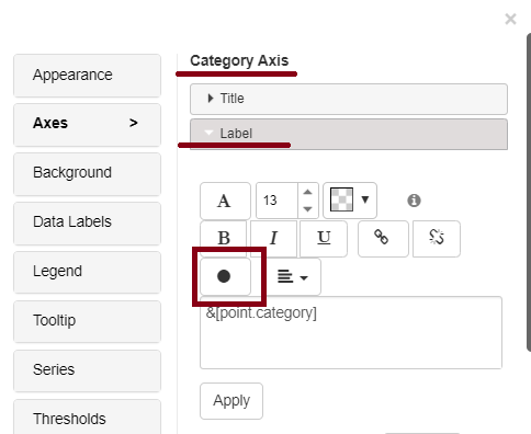 Custom Markers | VitaraCharts - Custom visuals plugin for MicroStrategy - Documentation