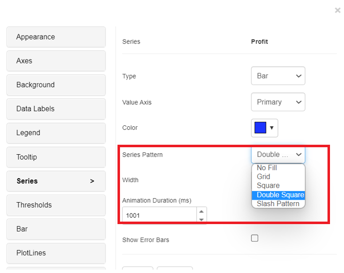 Pattern Fill Vitaracharts Custom Visuals Plugin For Microstrategy Documentation