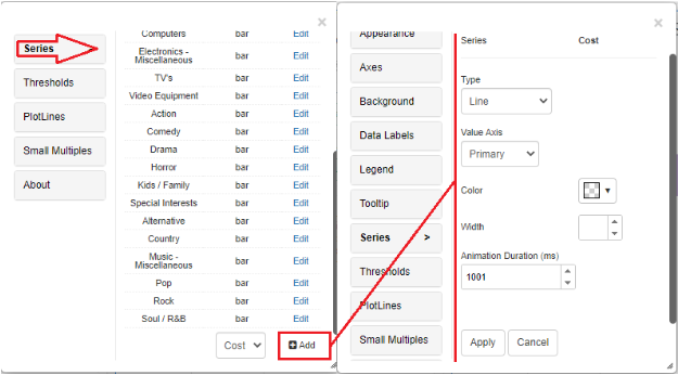 Stacked Column/Bar | VitaraCharts - Custom visuals plugin for MicroStrategy - Documentation