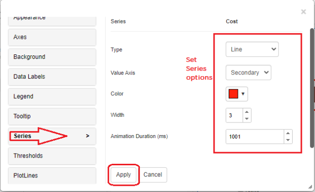 Stacked Column/Bar | VitaraCharts - Custom visuals plugin for MicroStrategy - Documentation