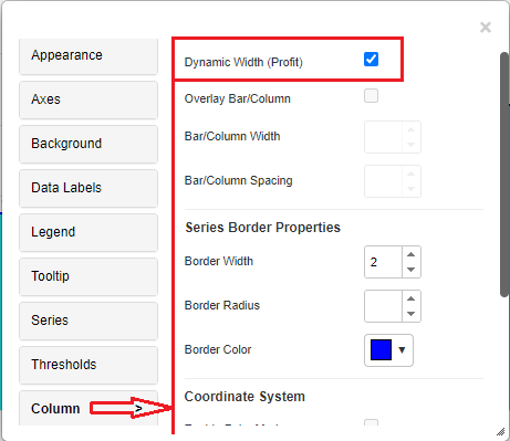Variwide Chart | VitaraCharts - Custom visuals plugin for MicroStrategy ...