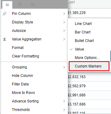 Custom markers | VitaraCharts - Custom visuals plugin for MicroStrategy - Documentation