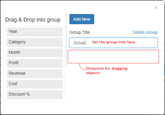 Manage Column Grouping | VitaraCharts - Custom visuals plugin for ...