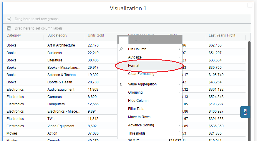 Formatclear Format Vitaracharts Custom Visuals Plugin For Microstrategy Documentation