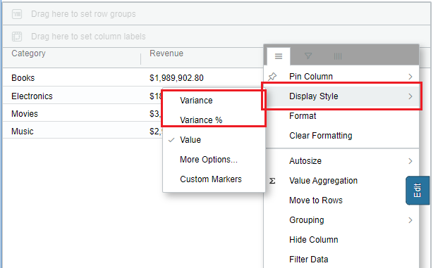 Variance Vitaracharts Custom Visuals Plugin For Microstrategy
