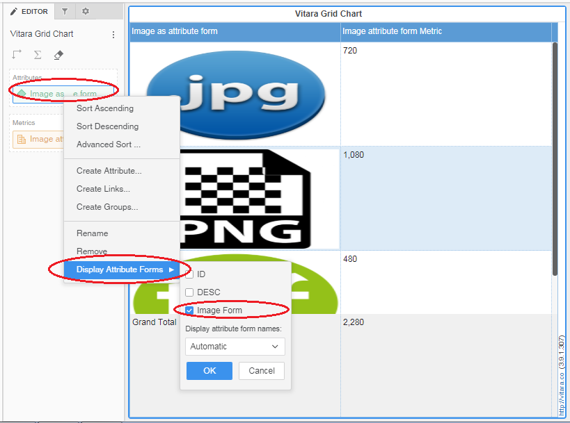 Embed Images | VitaraCharts - Custom visuals plugin for MicroStrategy - Documentation