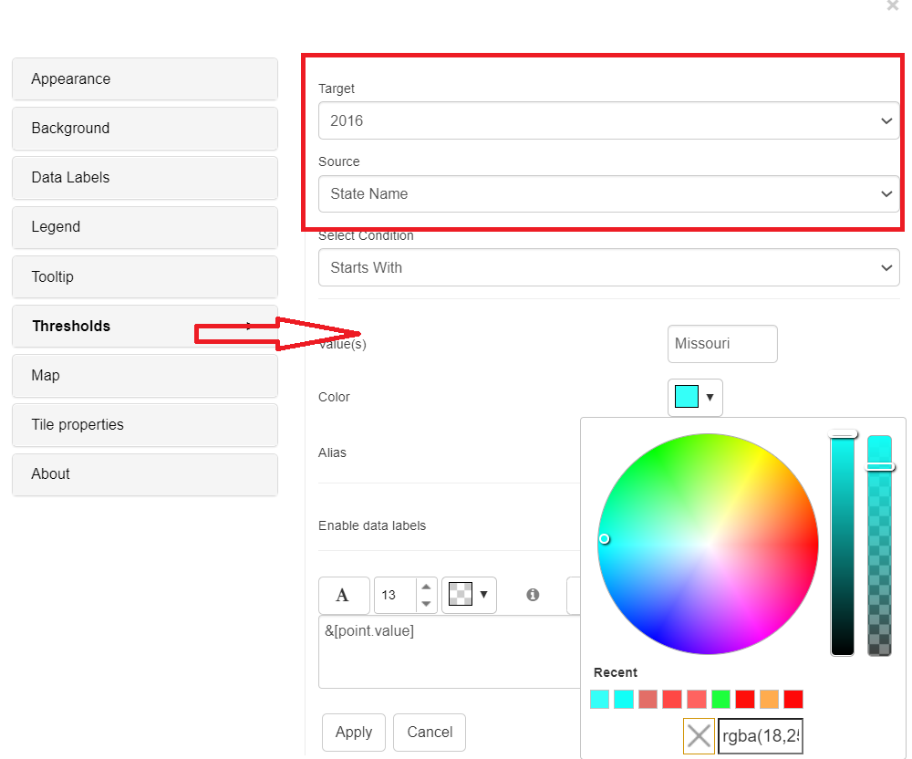 Default Maps Vitaracharts Custom Visuals Plugin For Microstrategy Documentation