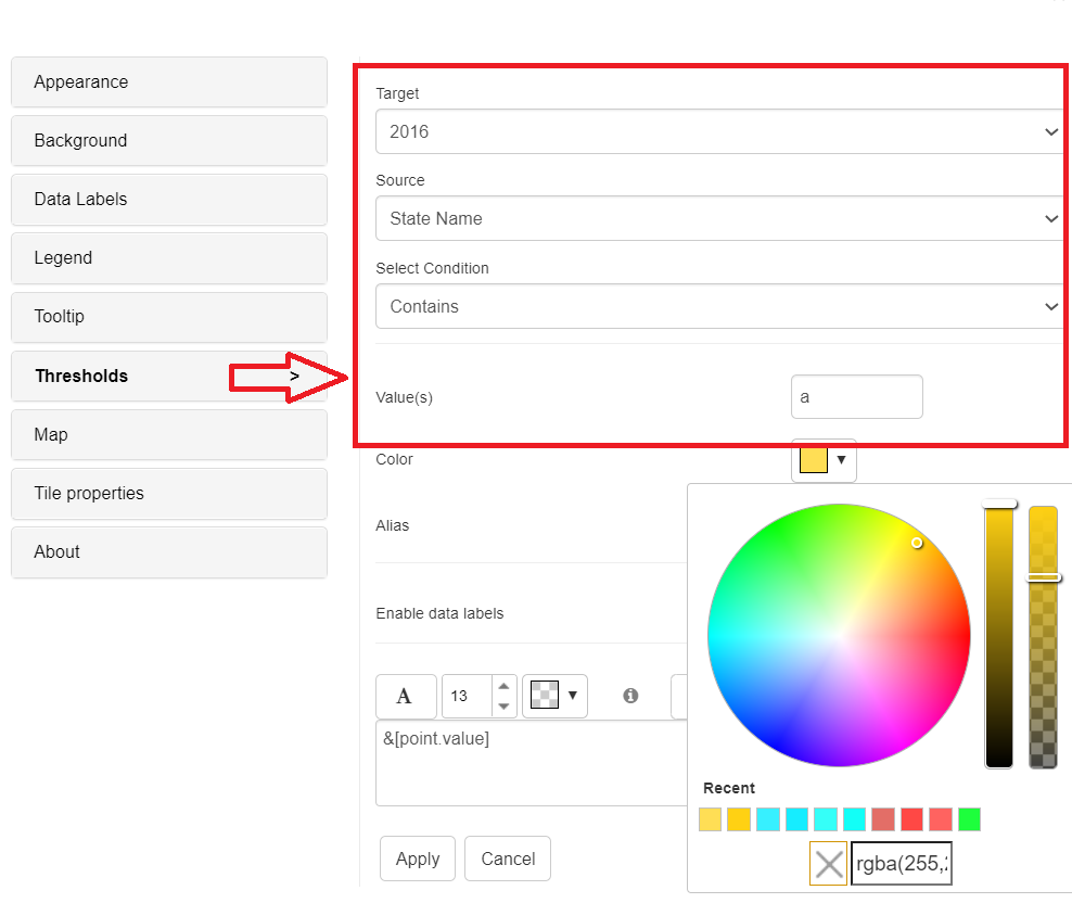 Default Maps Vitaracharts Custom Visuals Plugin For Microstrategy Documentation