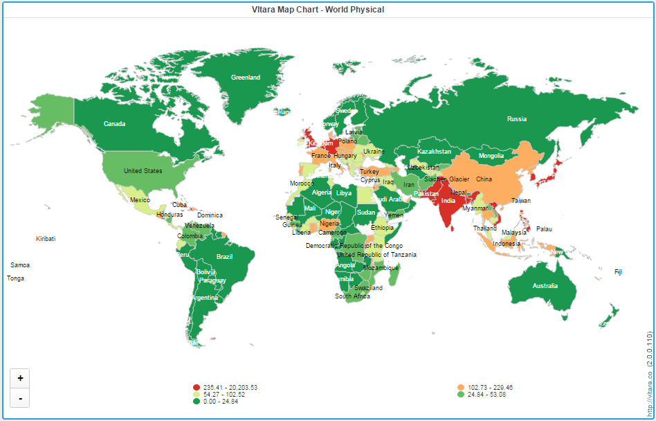 Default Maps | VitaraCharts - Custom visuals plugin for MicroStrategy - Documentation